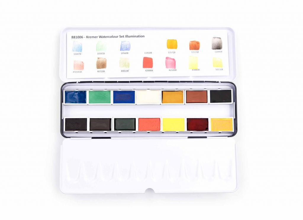 Kremer Watercolor Set Illumination Ready-made Colors | Kremer Pigmente ...