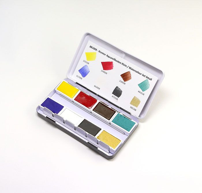 Kremer Watercolor Set Small Ready-made Colors | Kremer Pigmente Online Shop